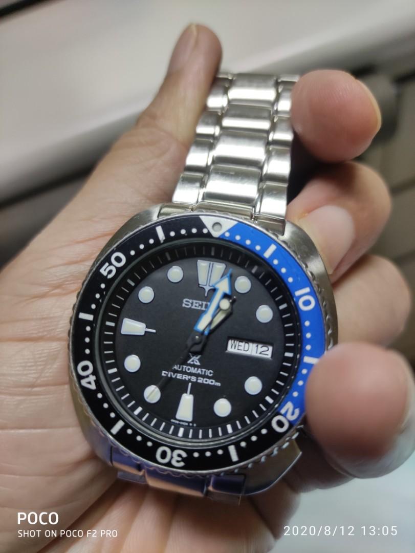 Seiko turtle batman, Men's Fashion, Watches & Accessories, Watches on ...