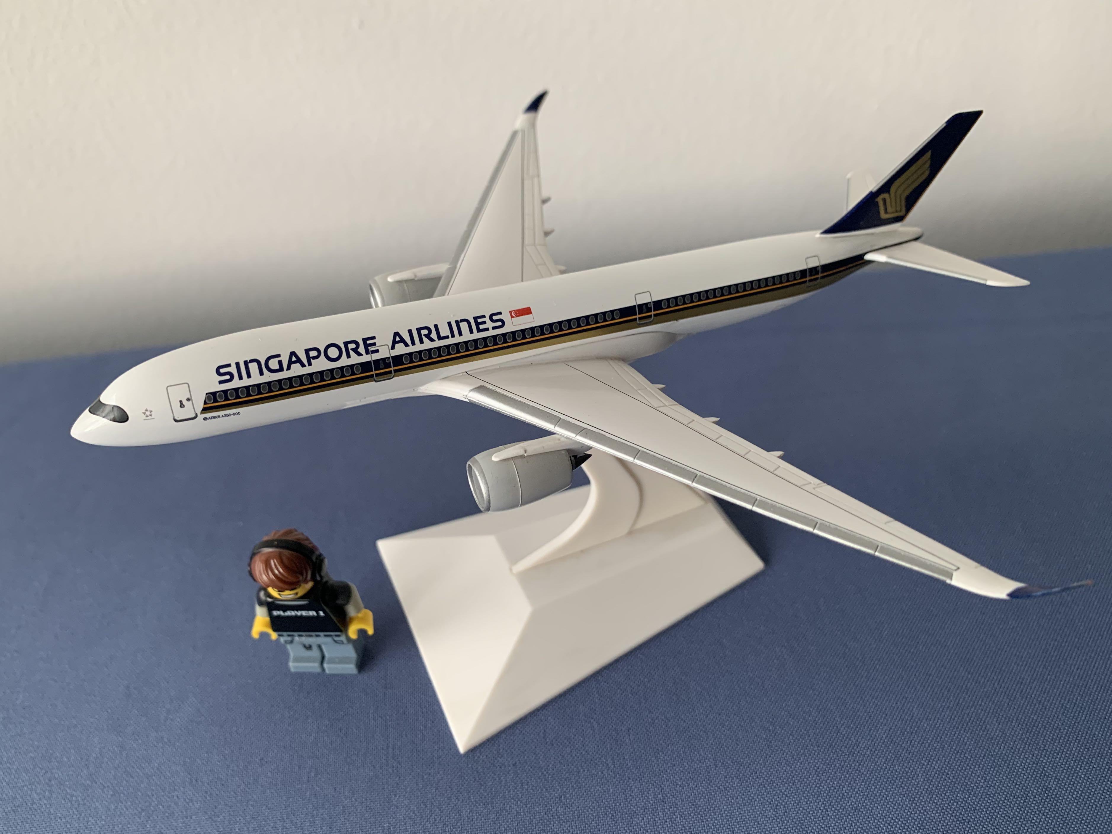 SIA die-cast A350-900 model airplane, Hobbies & Toys, Toys & Games on ...