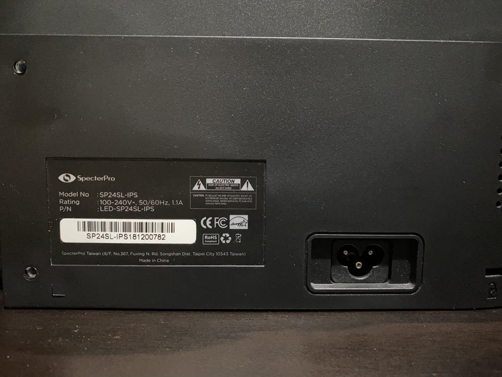 SpecterPro SP24SL-IPS 24-inch 1080p 1920x1080 Full HD Monitor ...