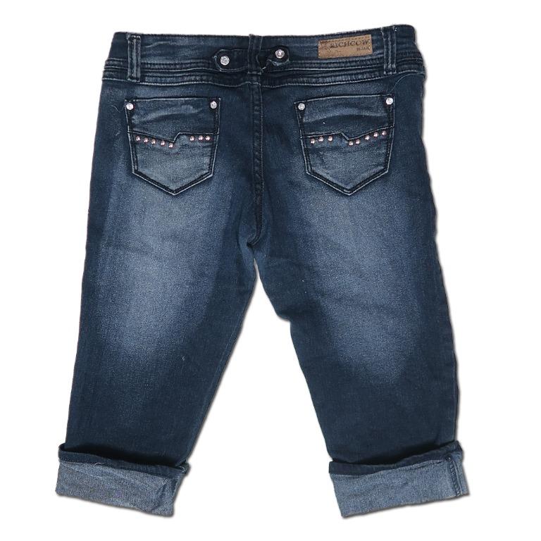 Tokong Dark Blue Washed Denim Jean Pants Maong - Richcow Jeans, Women's ...