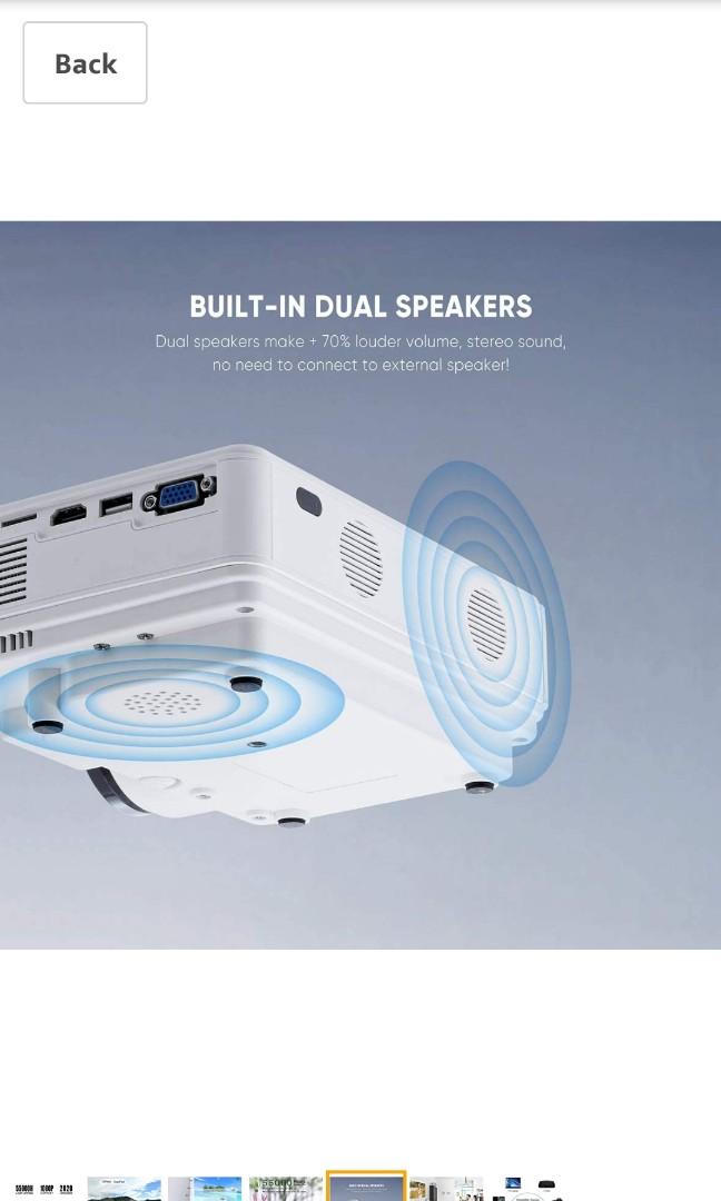 XuanPad Mini Projector Portable video-projector,55000 Hours Multimedia ...