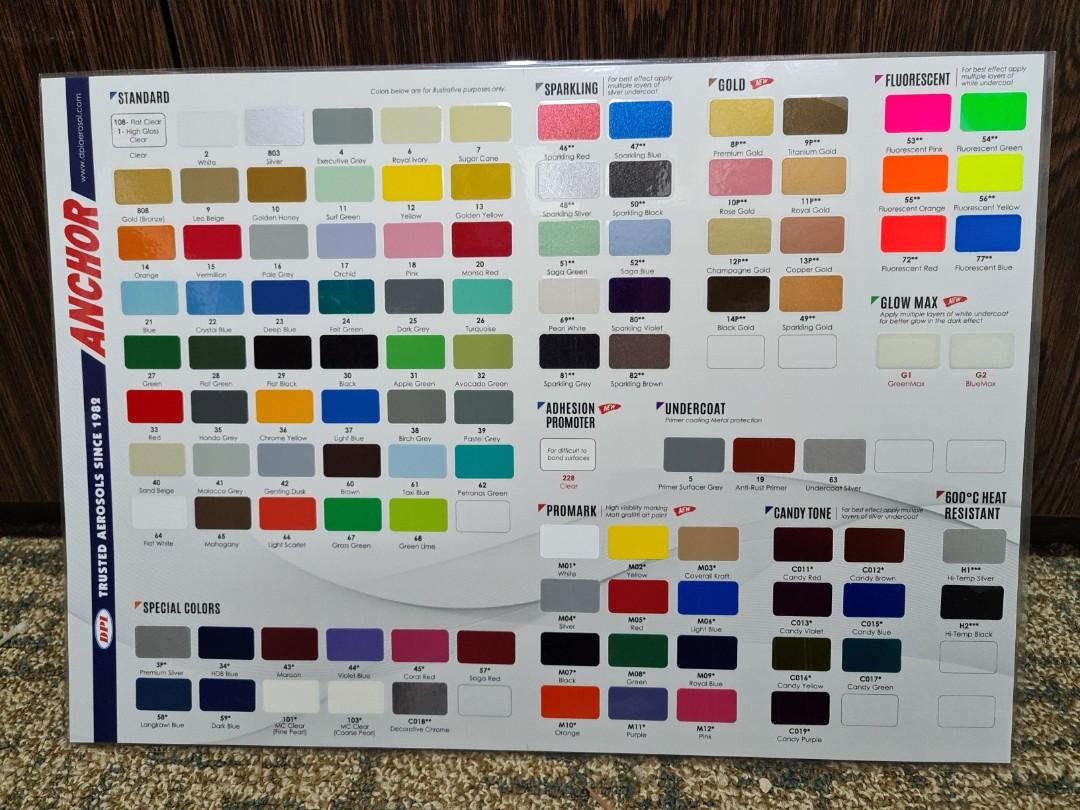 [Anchor] Aerosol spray paint/many color/candy tone/flourecent/gold ...