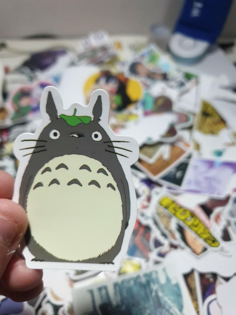 Anime laptop stickers. Mix of stickers from anime like One Piece,Demon ...