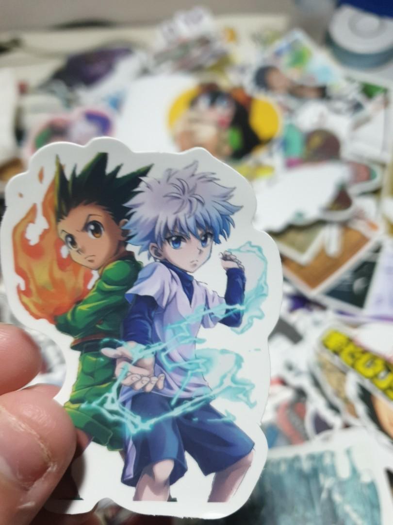 Anime laptop stickers. Mix of stickers from anime like One Piece,Demon ...