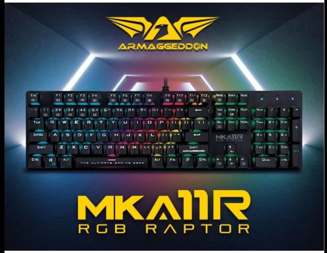 Armageddon MKA11R RGB Modular Macroable Mechanical Gaming Keyboard ...