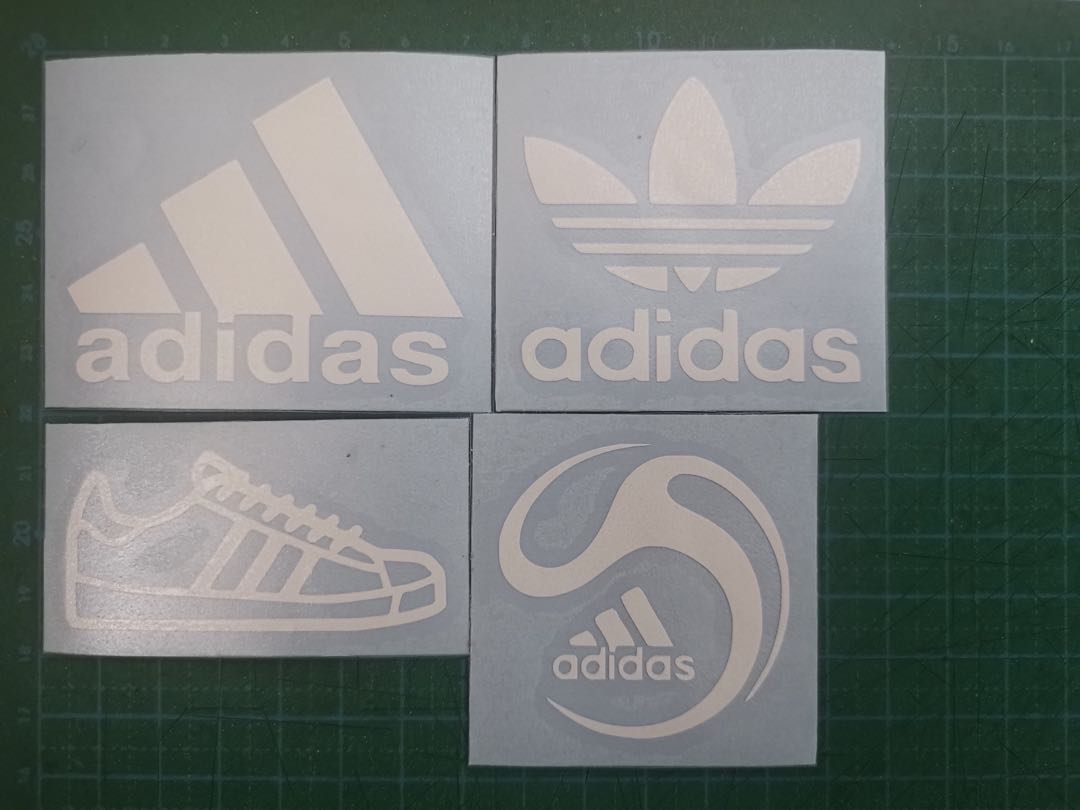 Customised Adidas decal sticker, Hobbies & Toys, Stationery & Craft ...