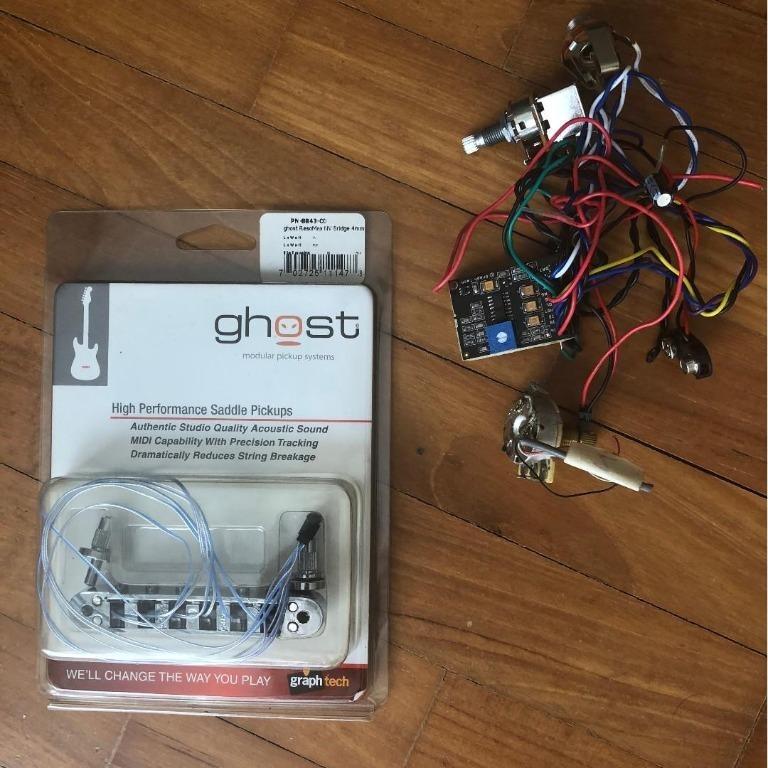 Graphtech Graph Tech Ghost Moudlar Piezo Pickup System + Ghost Acoustic ...