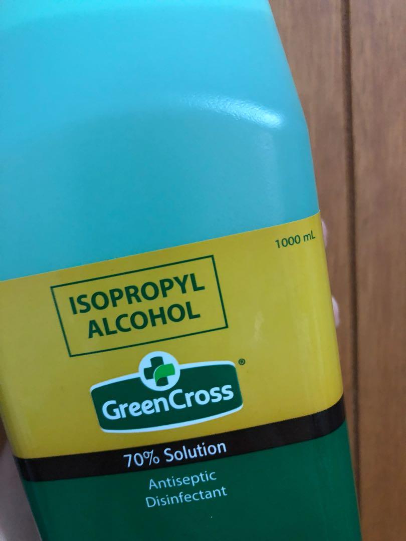 Green Cross 70% Isopropyl Alcohol pump bottle 1L, Beauty & Personal ...