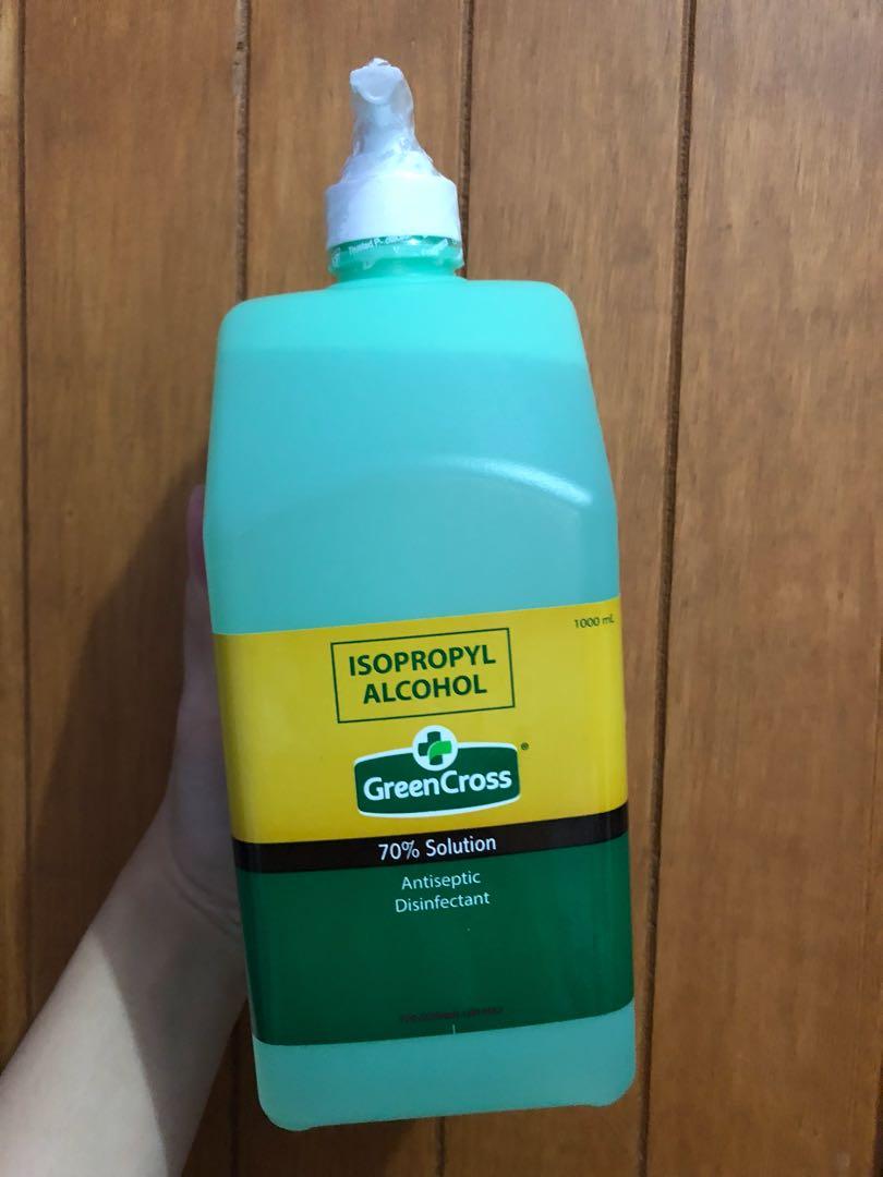 Green Cross 70% Isopropyl Alcohol pump bottle 1L, Beauty & Personal ...