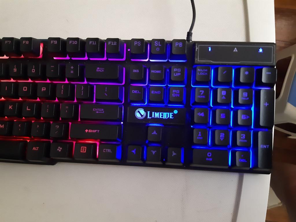 Keyboard with RGB back light LIMEIDE (used), Computers & Tech, Parts ...