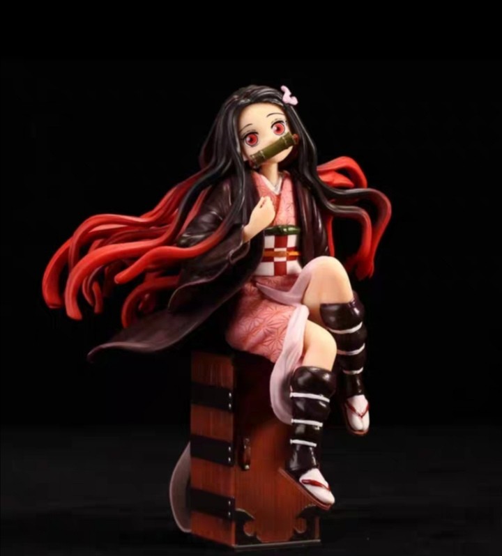 Nezuko sitting on box (Demon Slayer: Kimetsu no Yaiba), Toys & Games ...