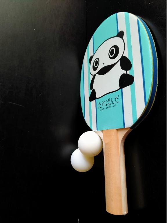 Pingpong/table tennis panda racket with ball (M8-2052), Hobbies & Toys ...
