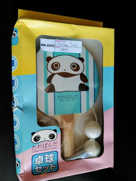 Pingpong/table tennis panda racket with ball (M8-2052), Hobbies & Toys ...
