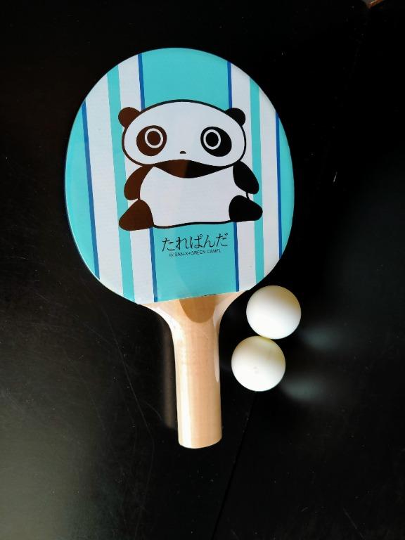 Pingpong/table tennis panda racket with ball (M8-2052), Hobbies & Toys ...