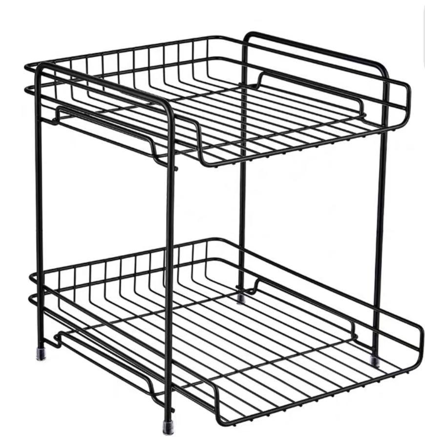 Two tiered table top/ cabinet rack, Furniture & Home Living, Furniture ...