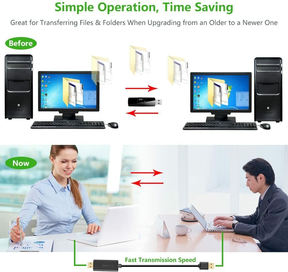 UGREEN Data Transfer Cable, USB 2.0 PC to PC, PC to Laptop File Sharing ...