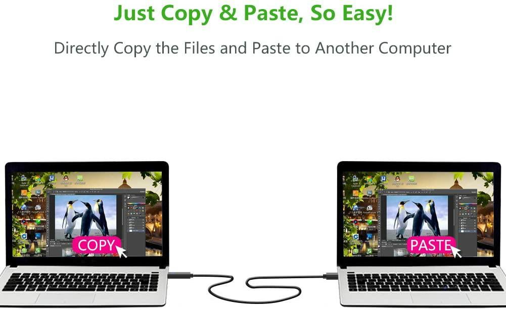 UGREEN Data Transfer Cable, USB 2.0 PC to PC, PC to Laptop File Sharing ...