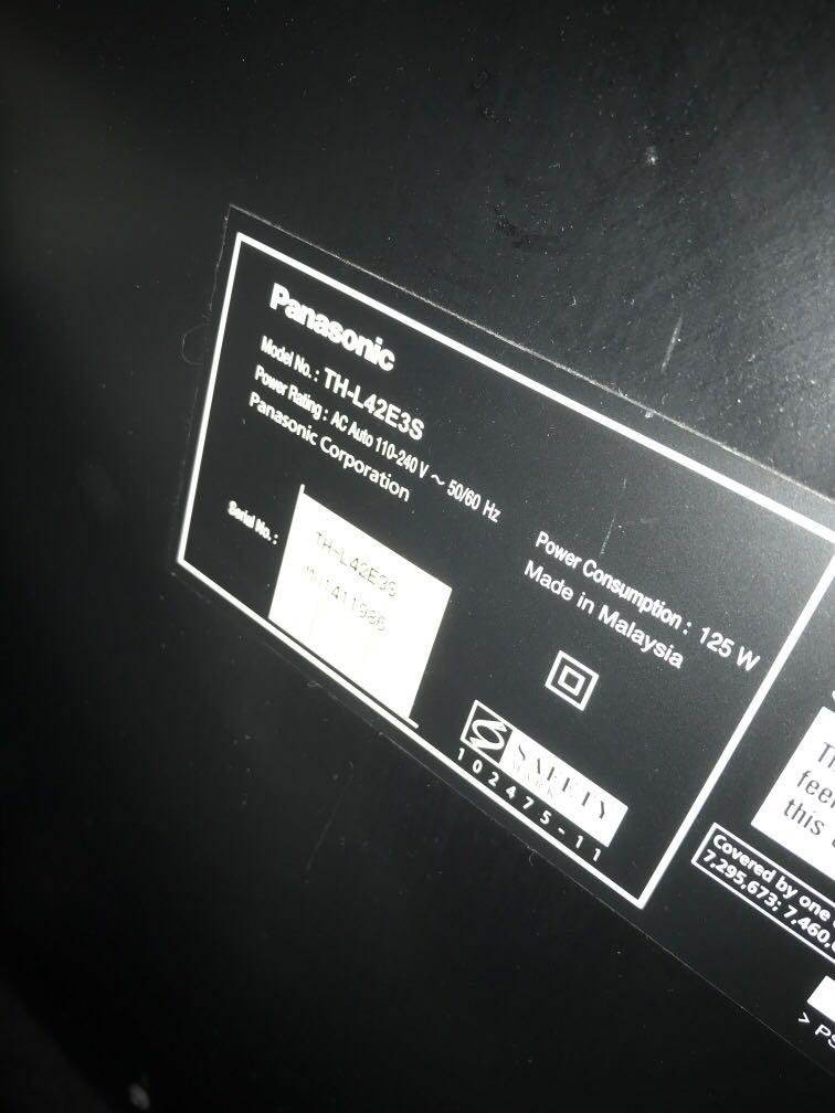 Used Panasonic 42 inch led tv, TV & Home Appliances, TV & Entertainment ...