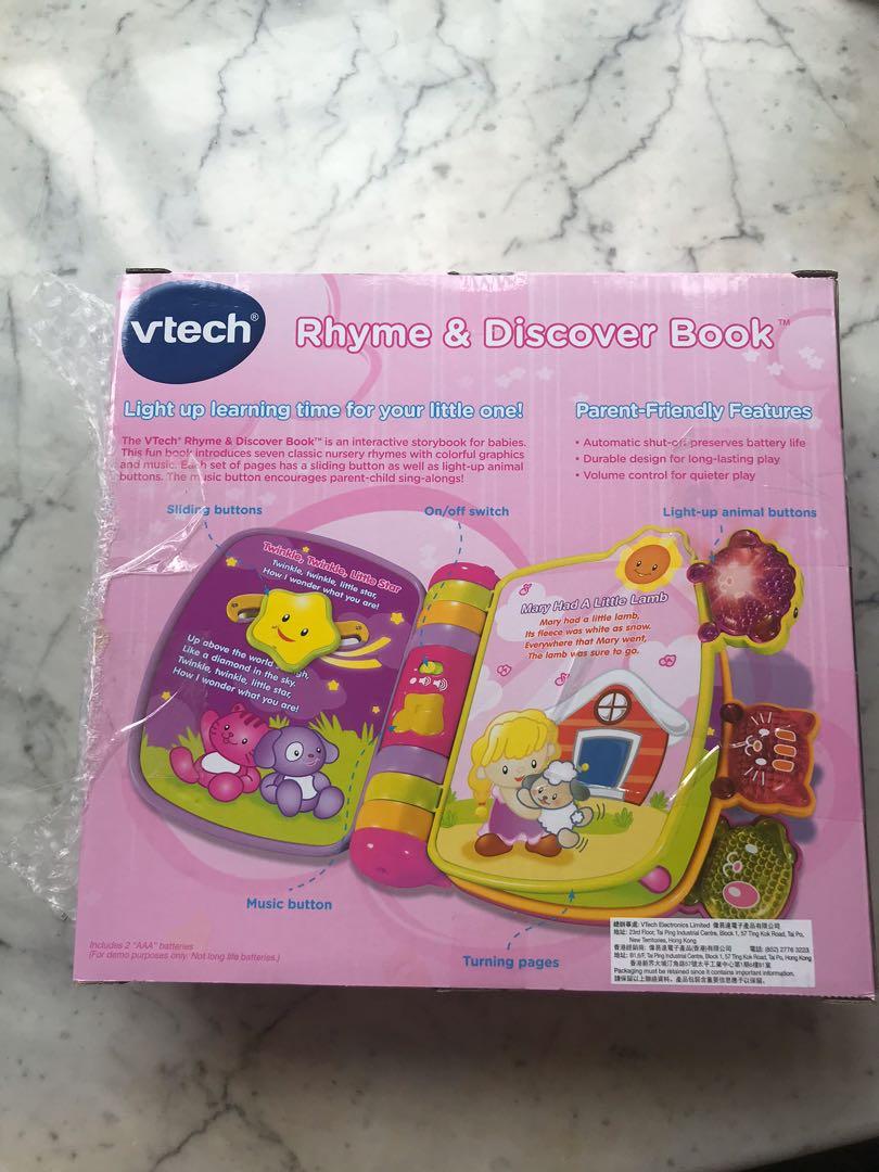 Vtech Rhyme & Discover Book, 兒童＆孕婦用品, 嬰兒玩具 - Carousell