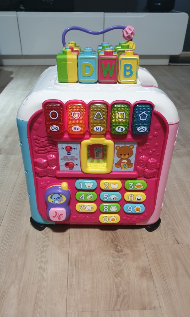 VTech Activity Cube, Babies & Kids, Toys & Walkers on Carousell