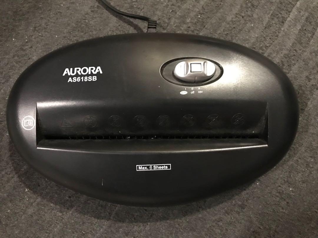 Aurora Strip Cut Paper Shredder Machine / Shred Dispose Confidential ...