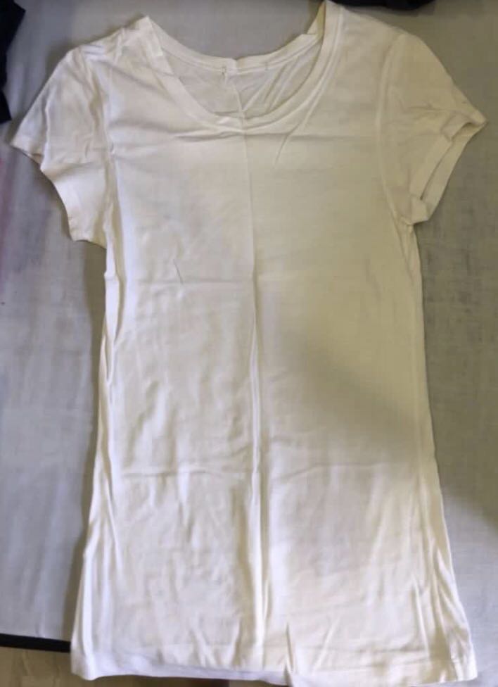 Basic slightly off white-ish top, Women's Fashion, Tops, Other Tops on ...