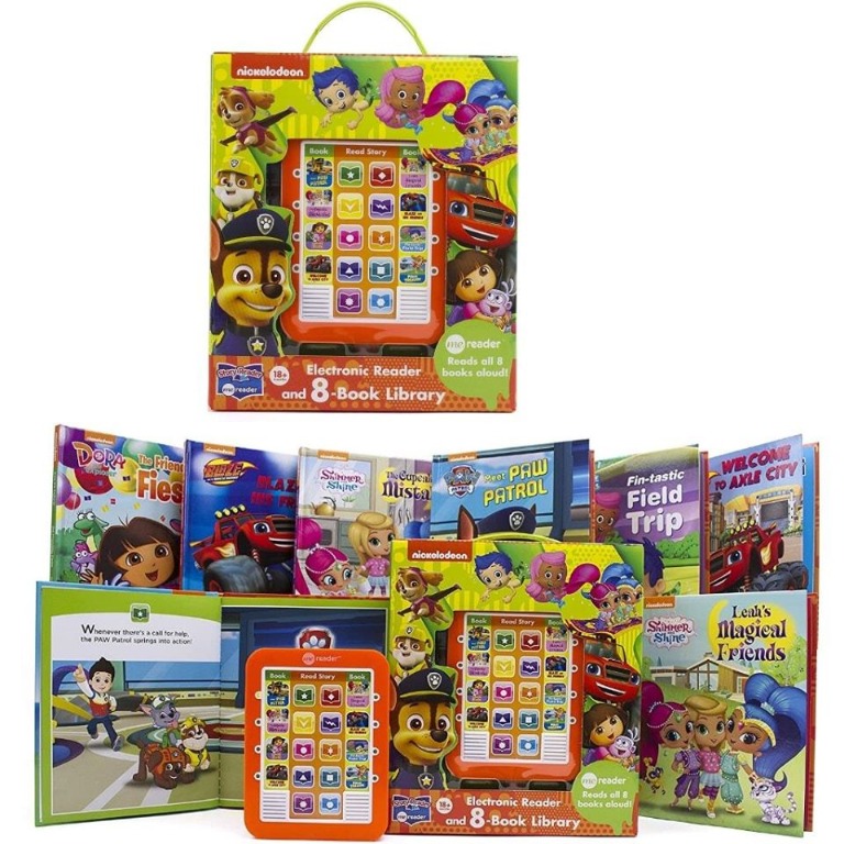 BNIB: Me Reader Electronic Reader and 8-Book Library Nickelodeon PAW ...