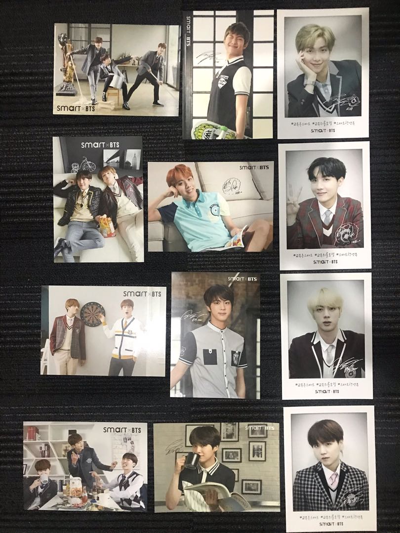 BTS x SMART Official Postcard Set, Hobbies & Toys, Memorabilia & Collectibles, K-Wave on Carousell