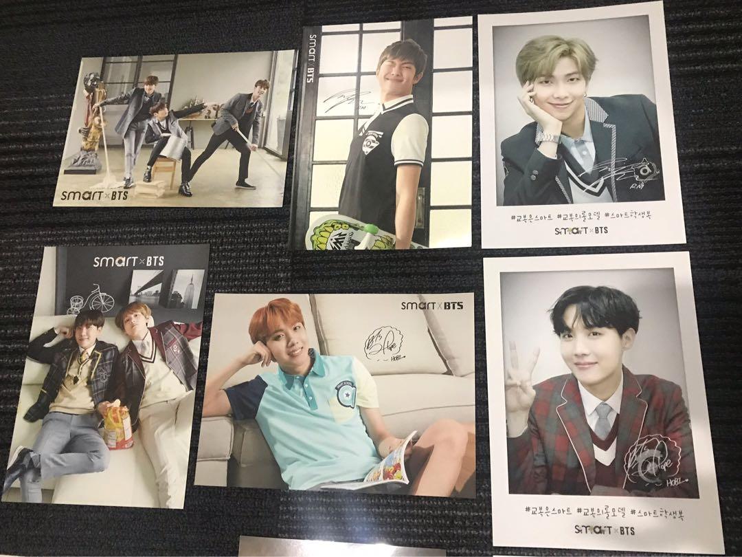 BTS x SMART Official Postcard Set, Hobbies & Toys, Memorabilia ...