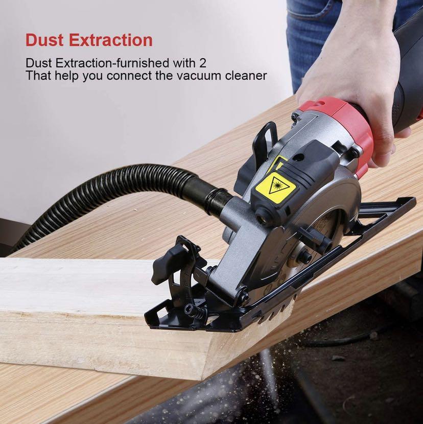 Circular Saw, Meterk 6.2A Compact Electric Circular Saw with Laser ...