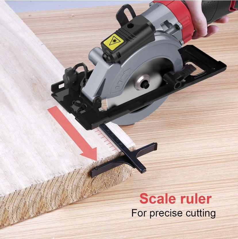 Circular Saw, Meterk 6.2A Compact Electric Circular Saw with Laser ...