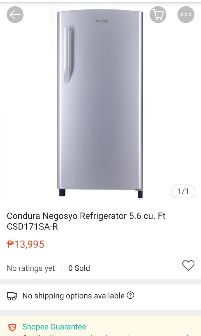 Condura personal refrigerator, TV & Home Appliances, Kitchen Appliances ...