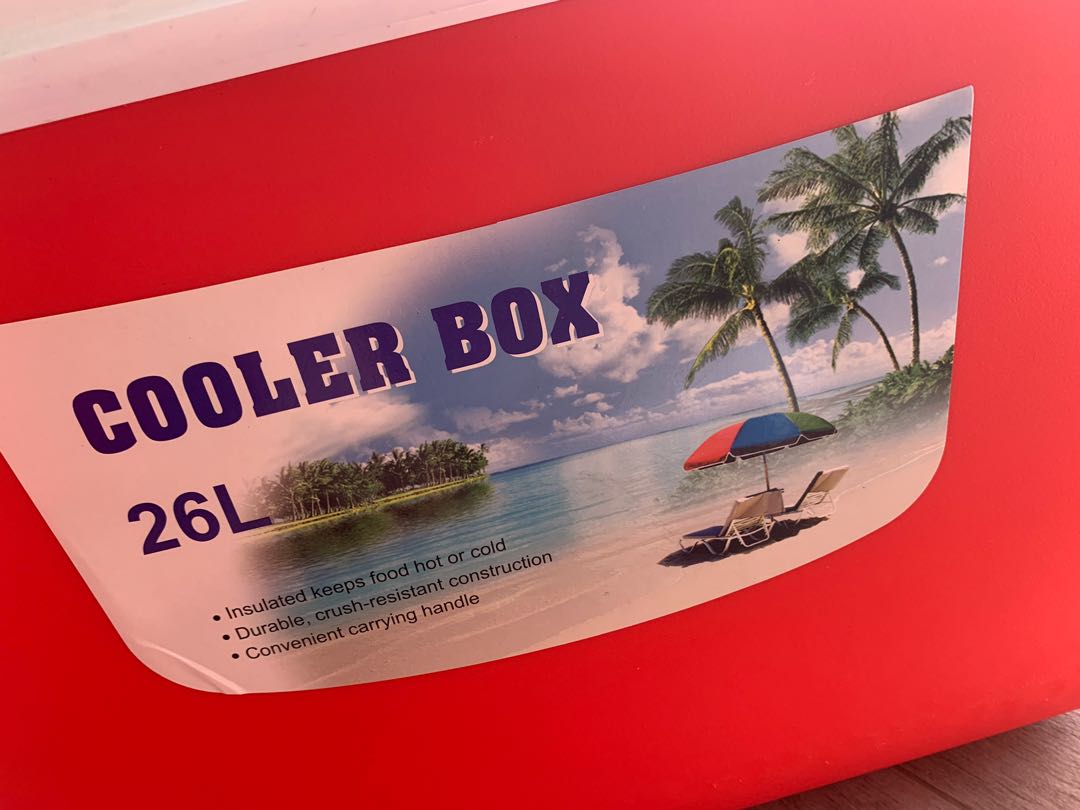 Cooler box 26L RED, TV & Home Appliances, Kitchen Appliances ...