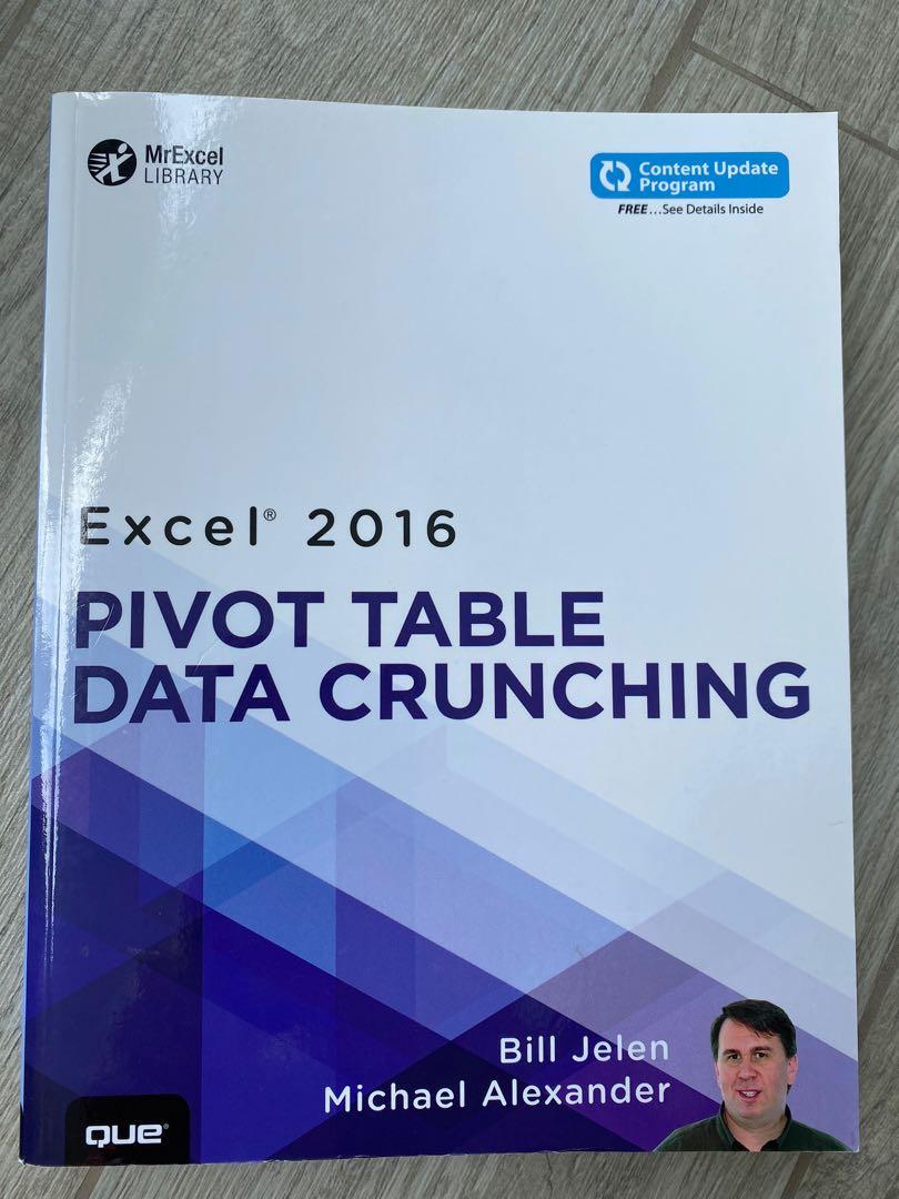 Excel 2016 pivot table data crunching, Hobbies & Toys, Books & Magazines, Textbooks on Carousell