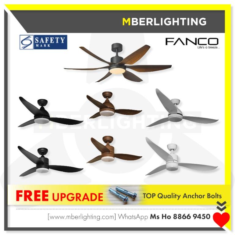 👇 FANCO Bstar Ceiling Fan / White DC Fan, Furniture & Home Living ...
