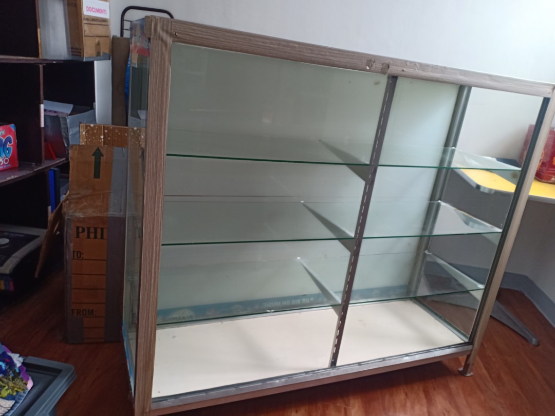 Glass estante, Furniture & Home Living, Home Improvement & Organization ...