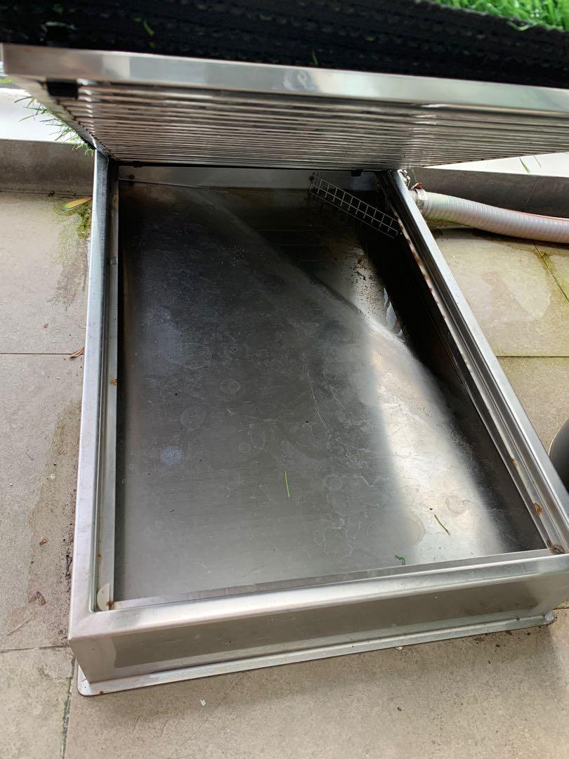 Grassy stainless steel pee tray with drainage outlet - indoor outdoor ...