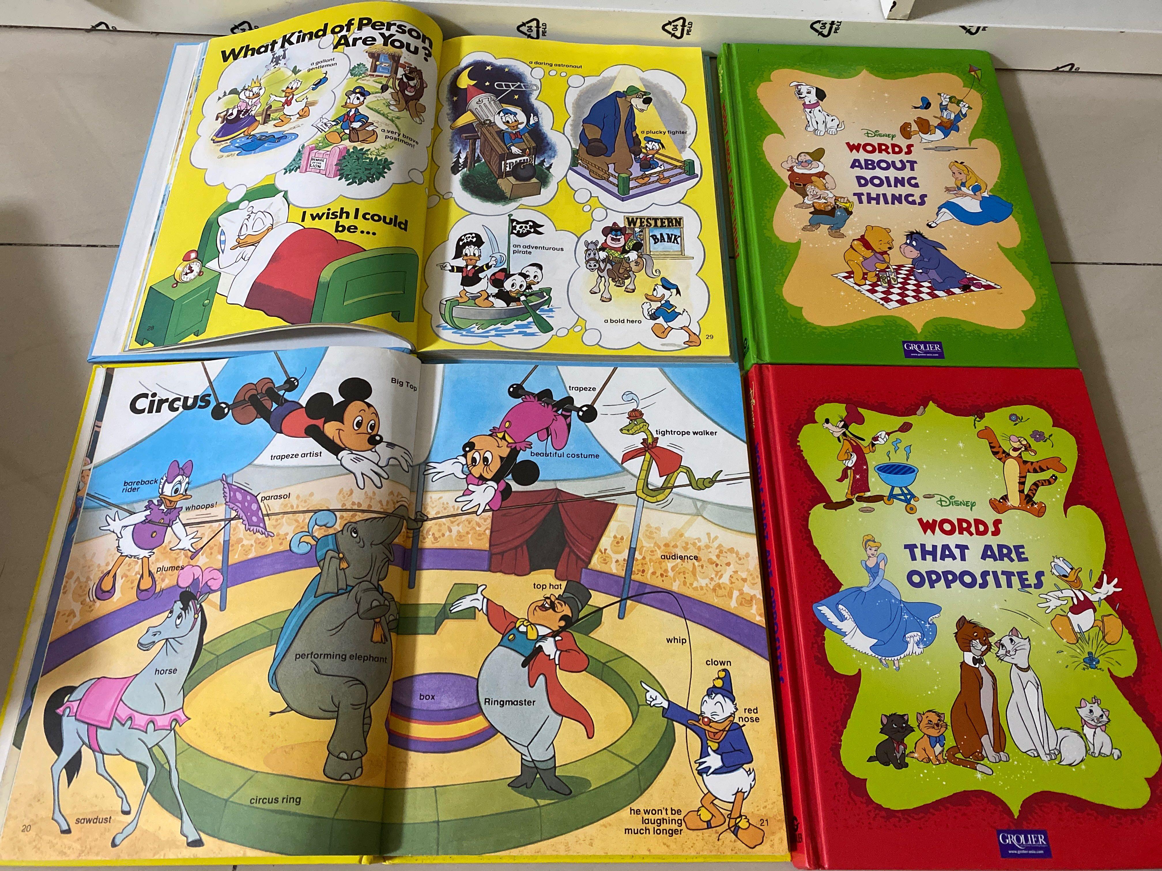 GROLIER Disney books (4 in a set), Hobbies & Toys, Books & Magazines ...