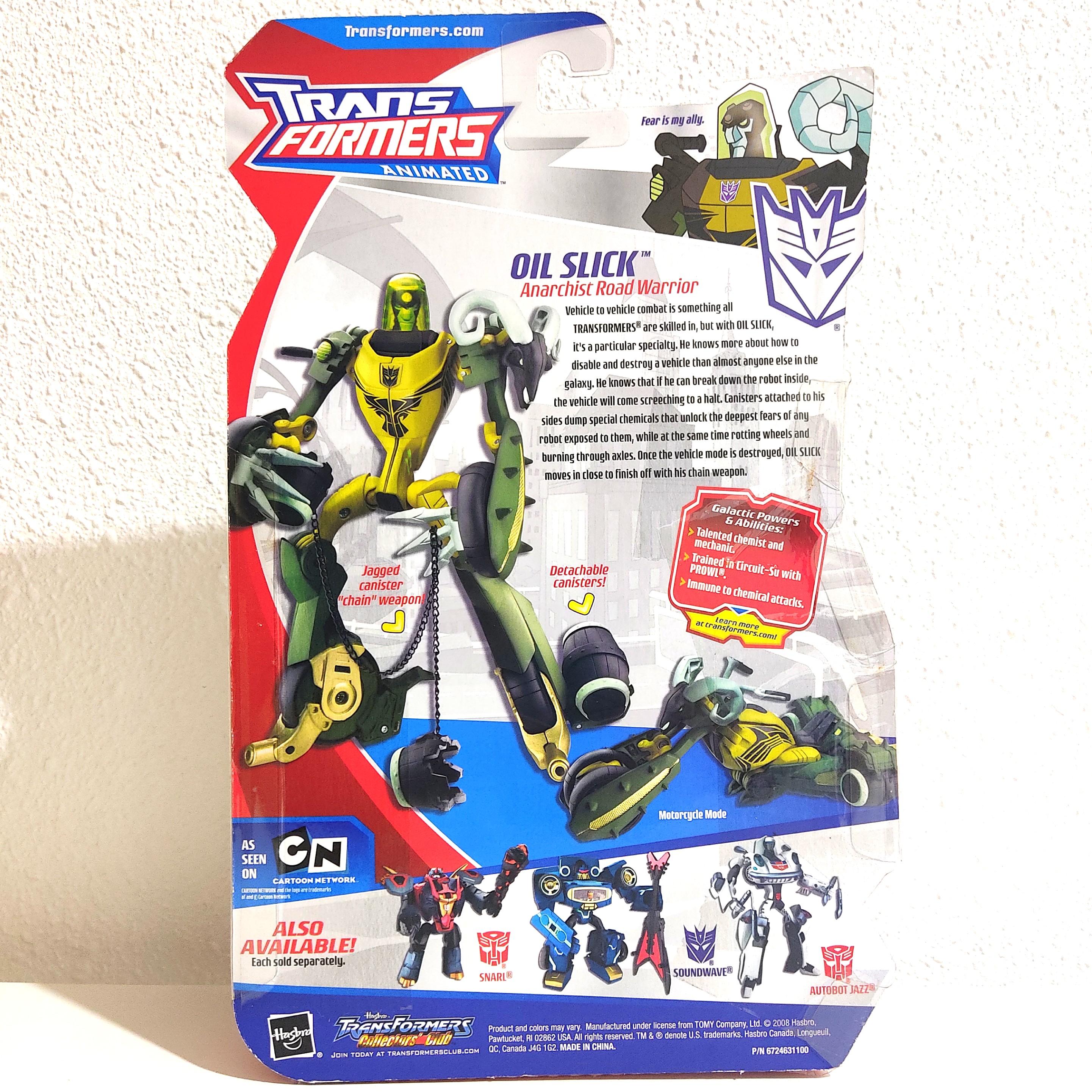 Hasbro Oil Slick Transformers Animated Decepticon Deluxe Class, Hobbies ...