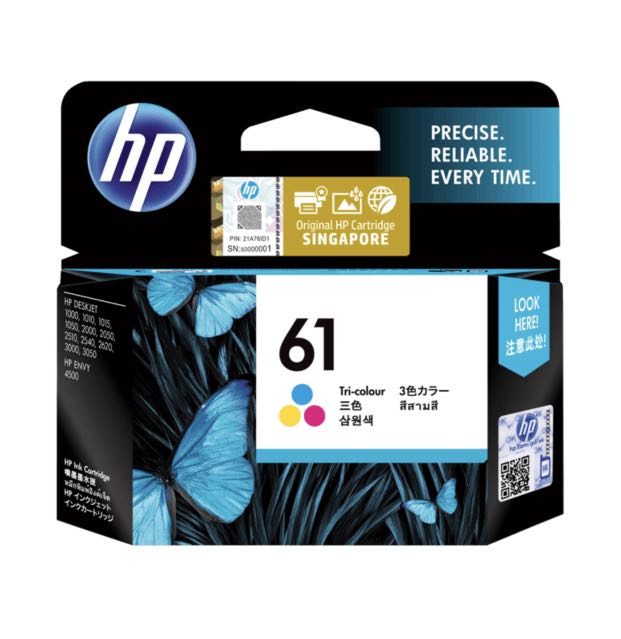 HP 61 Tri-Color Original Ink Catridge, Computers & Tech, Printers ...