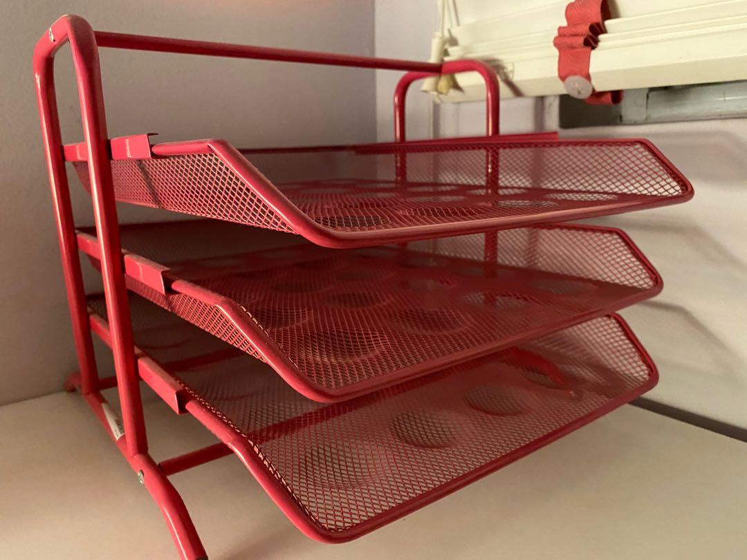 IKEA pink Document Letter Tray, Furniture & Home Living, Home ...