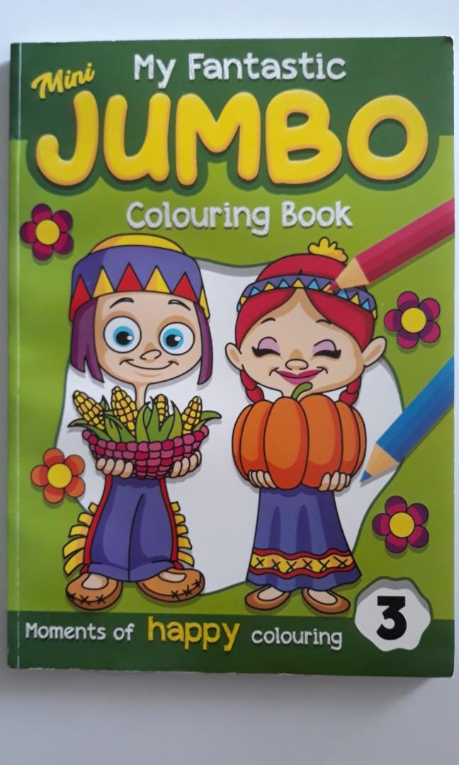 Jumbo Colouring Book, Hobbies & Toys, Books & Magazines, Children's ...