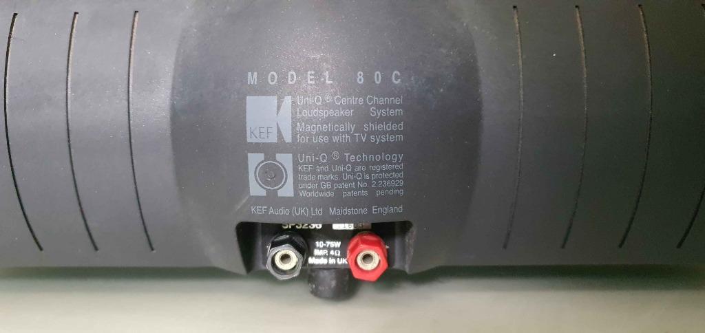 KEF 80C - center channel speaker (Made in UK), Audio, Soundbars ...