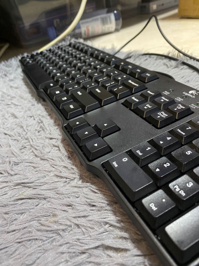 Logitech Keyboard K100 & Logitech Mouse M100, Electronics, Computer ...