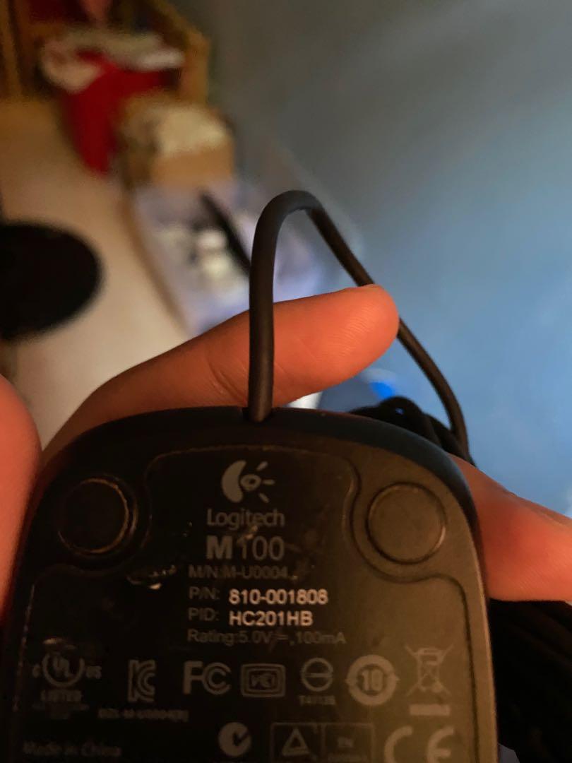 Logitech Keyboard K100 & Logitech Mouse M100, Electronics, Computer ...