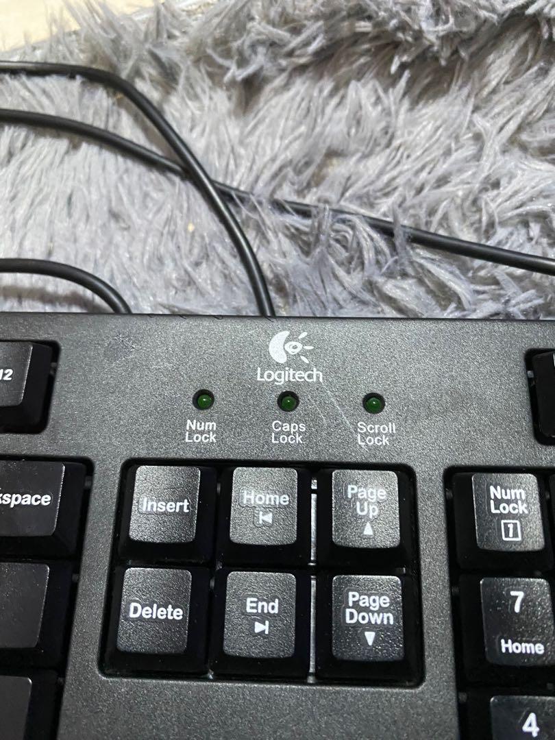 Logitech Keyboard K100 & Logitech Mouse M100, Electronics, Computer ...