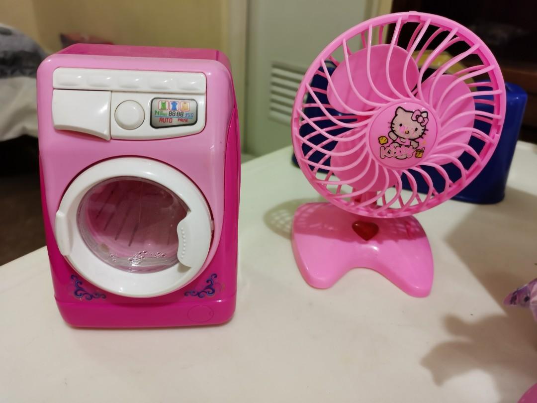 Mini Washing Machine And Hello Kitty Desk Fan Hobbies And Toys Toys And Games On Carousell