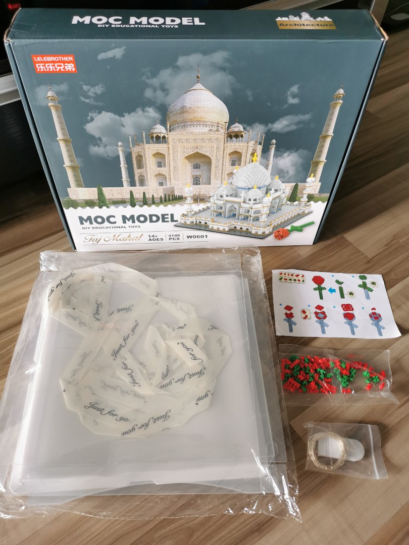MOC Model Taj Mahal Architecture (4146 pcs set -unassembled), Hobbies ...