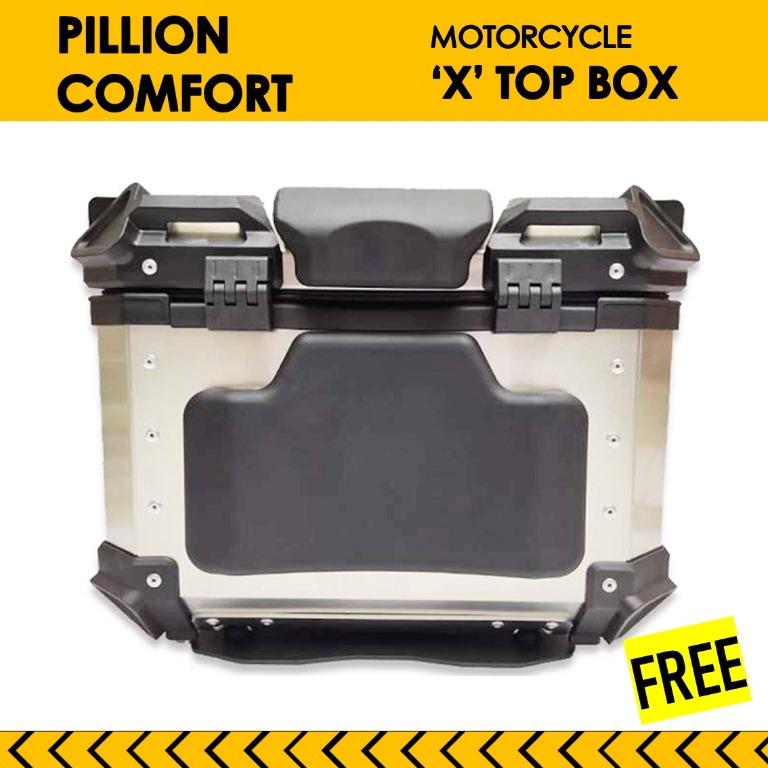 Motorcycle Aluminium Top Box Case Honda Yamaha Kawasaki Suzuki KTM BMW ...