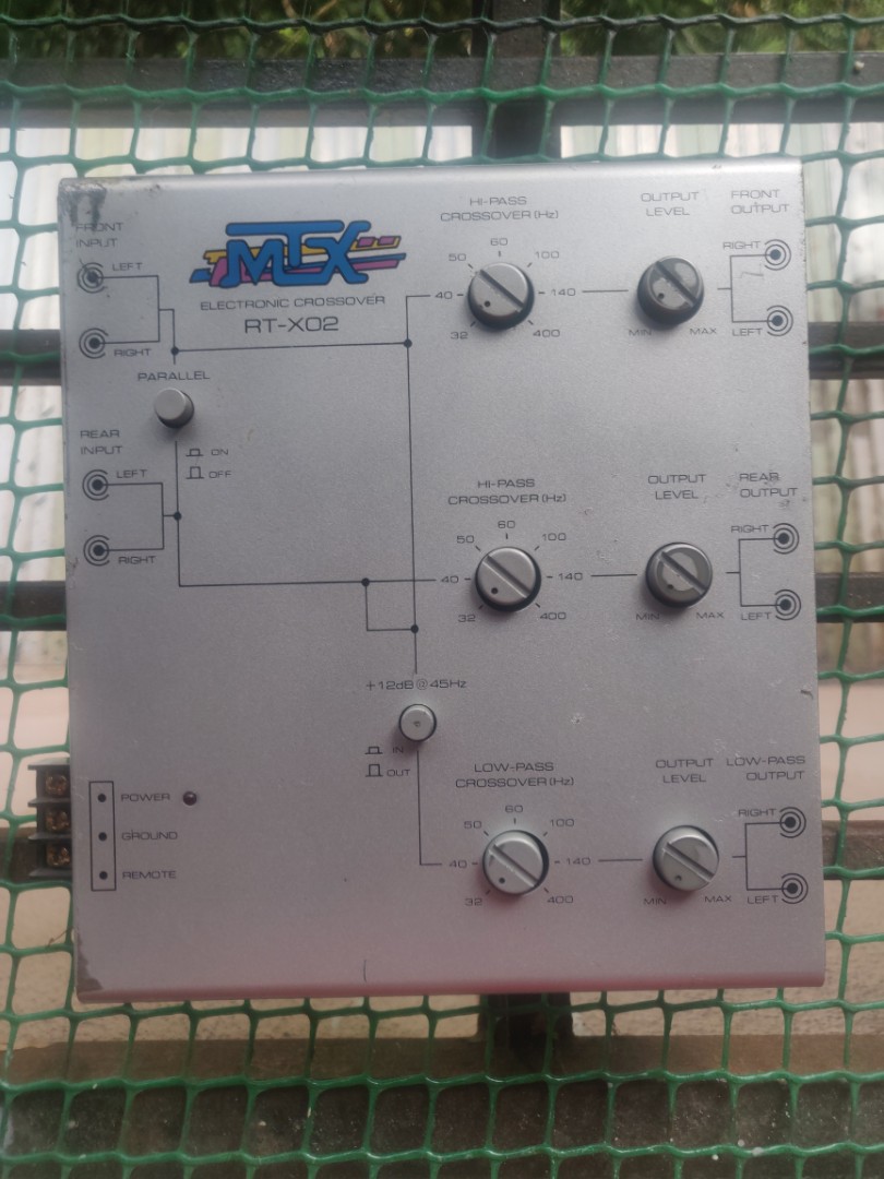 MTX RT-02 Electronic Crossover, Auto Accessories on Carousell